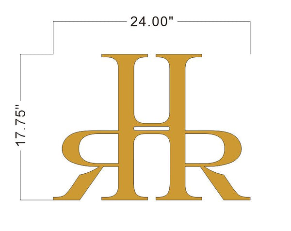RHR 3D Metal Letters non-lighted – Cozyle