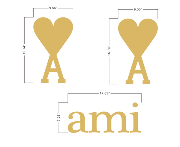 ami logo 3D Metal Letters – Cozyle