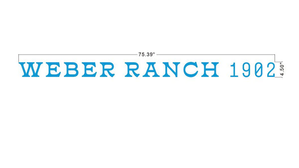 WEBER RANCH 1902 Acrylic Backlit Letters (Two Sets) – Cozyle