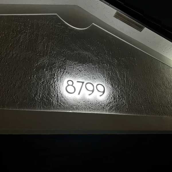 LED Backlit House Numbers Glow in the Dark address Sign – Cozyle