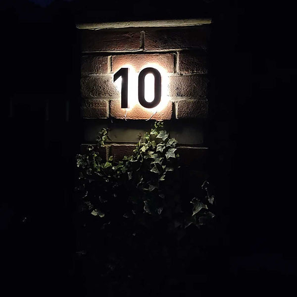 Backlit Number Lighting House Number Metal Address Numbers – Cozyle