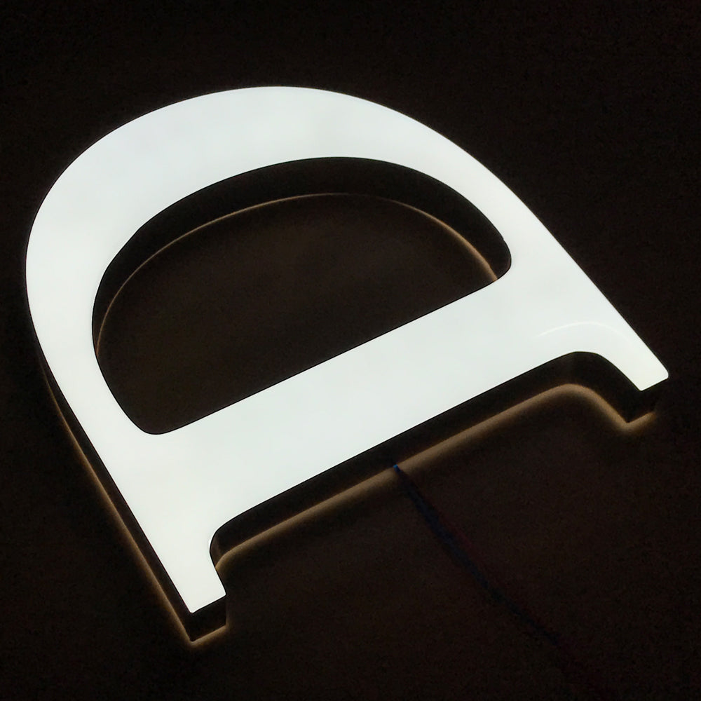 3D Advertising Acrylic Light up Logo Signs Glowing Backlit Channel Let ...
