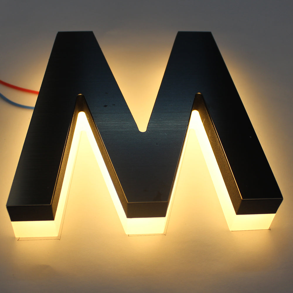 Backlit Letters 3D Metal Channel Letters Bright Store Logo Sign – Cozyle