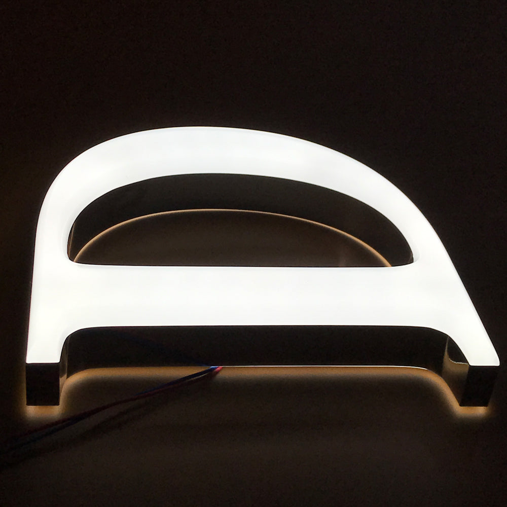 3D Advertising Acrylic Light up Logo Signs Glowing Backlit Channel Let ...