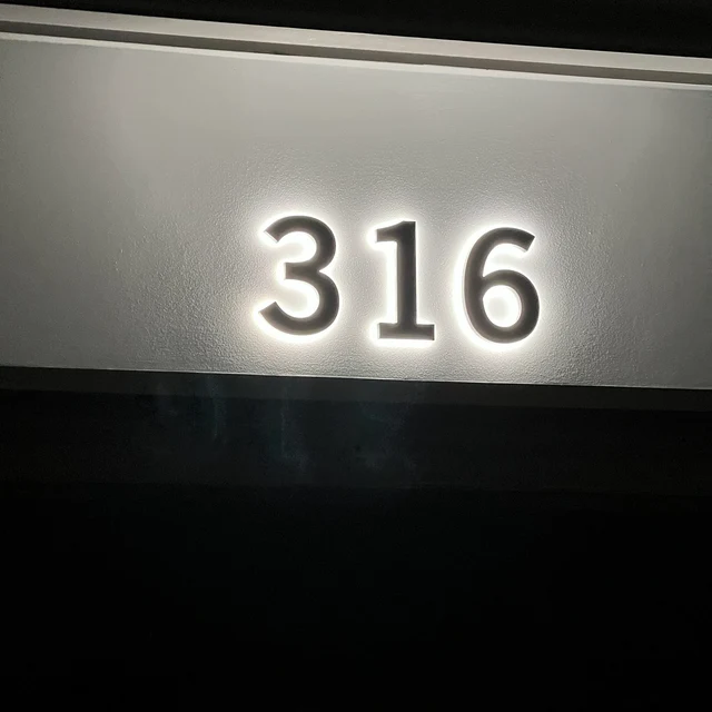 LED Backlit House Numbers Bright Address Numbers – Cozyle