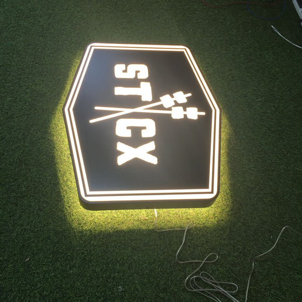 Customize Logo Shape Backlit light box Signage Illuminated Raised logo ...