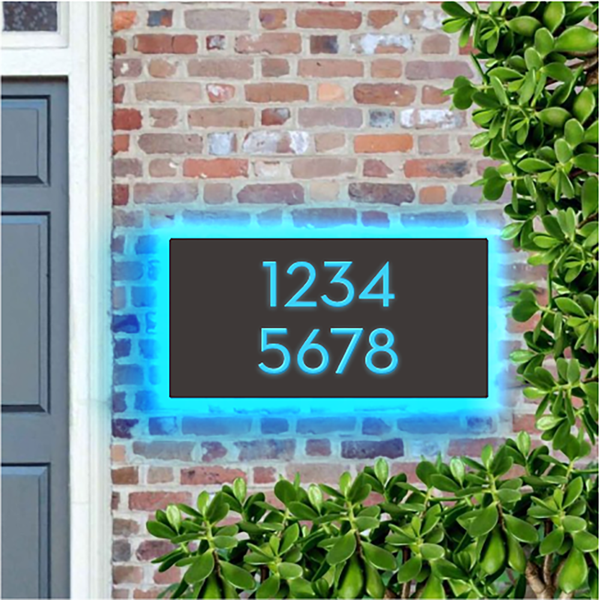 Illuminated Modern House Numbers Plaque for Hotel Office Lounge – Cozyle