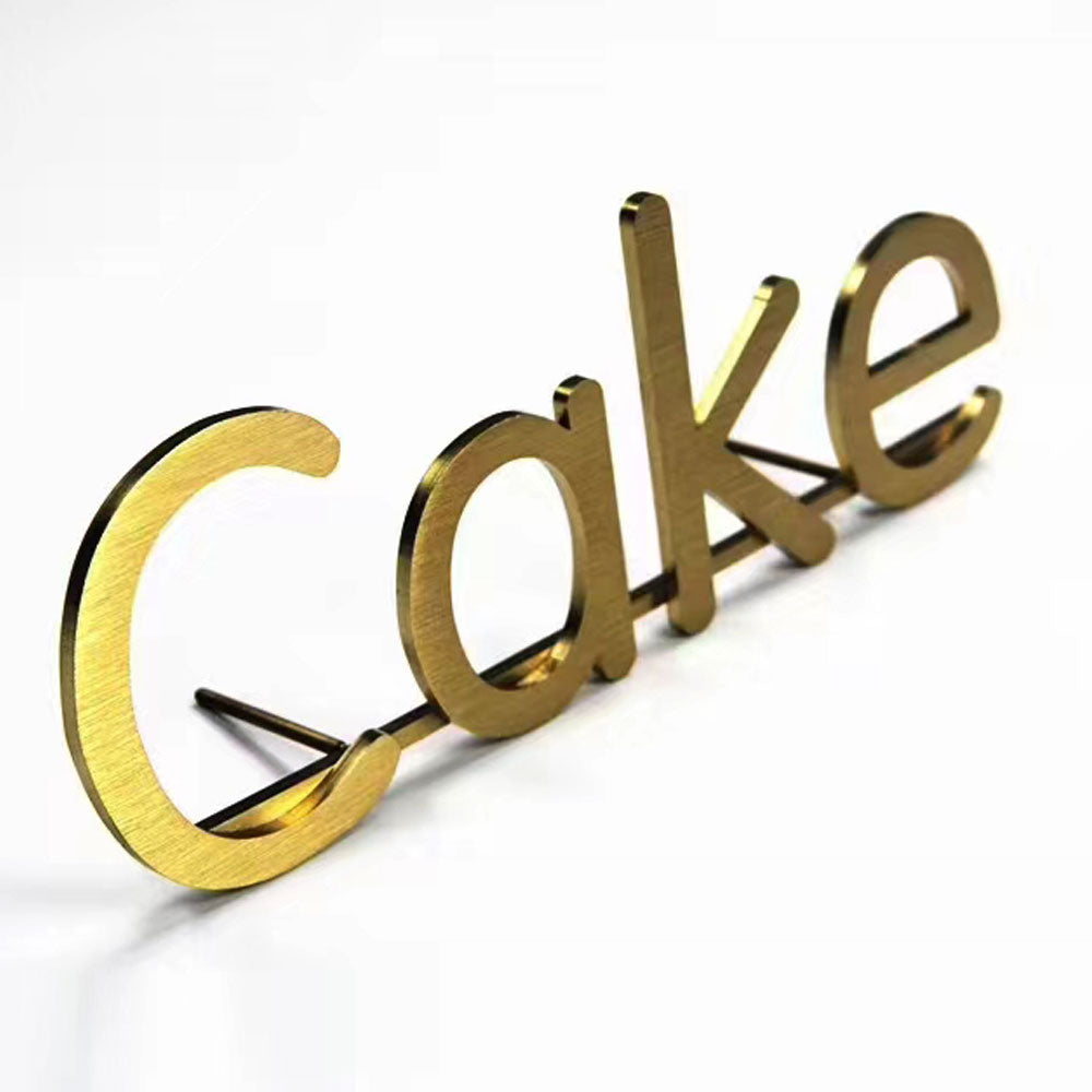 Custom Plate Stainless Steel Cut Out Lettering for Building Signage an ...