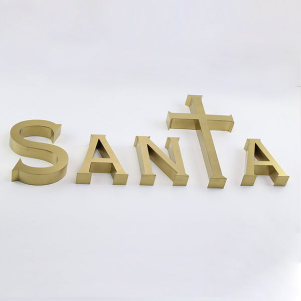 3D Metal Building Nameplate Signage Church Name School Institution – Cozyle