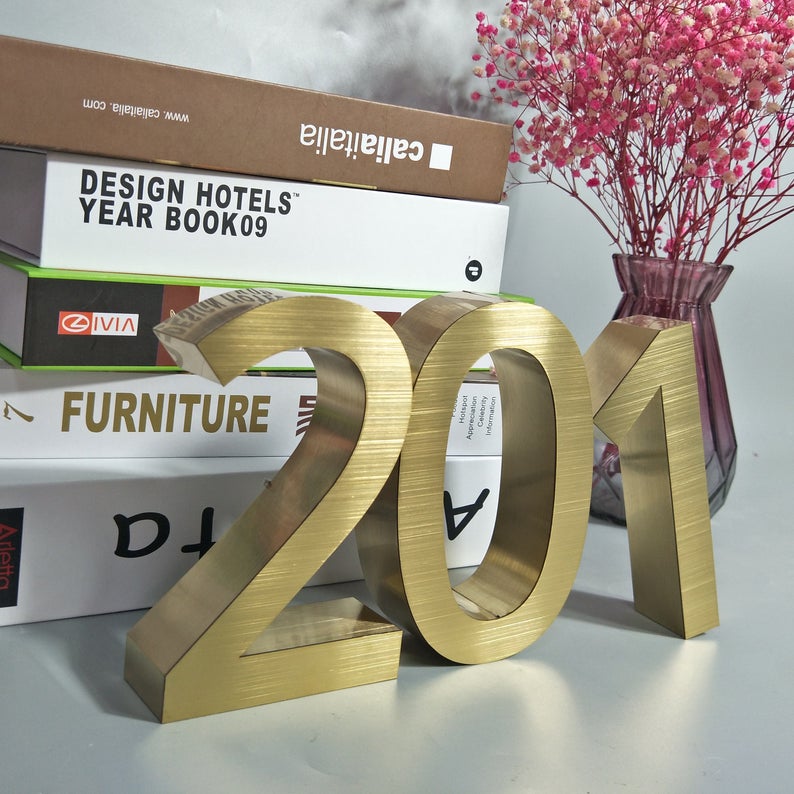 Custom 3D House Number Address Number Building Name Sign Large – Cozyle