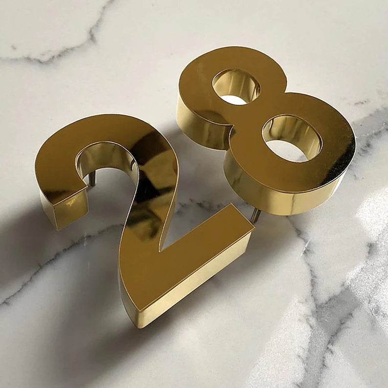3D Metal House Numbers – Cozyle